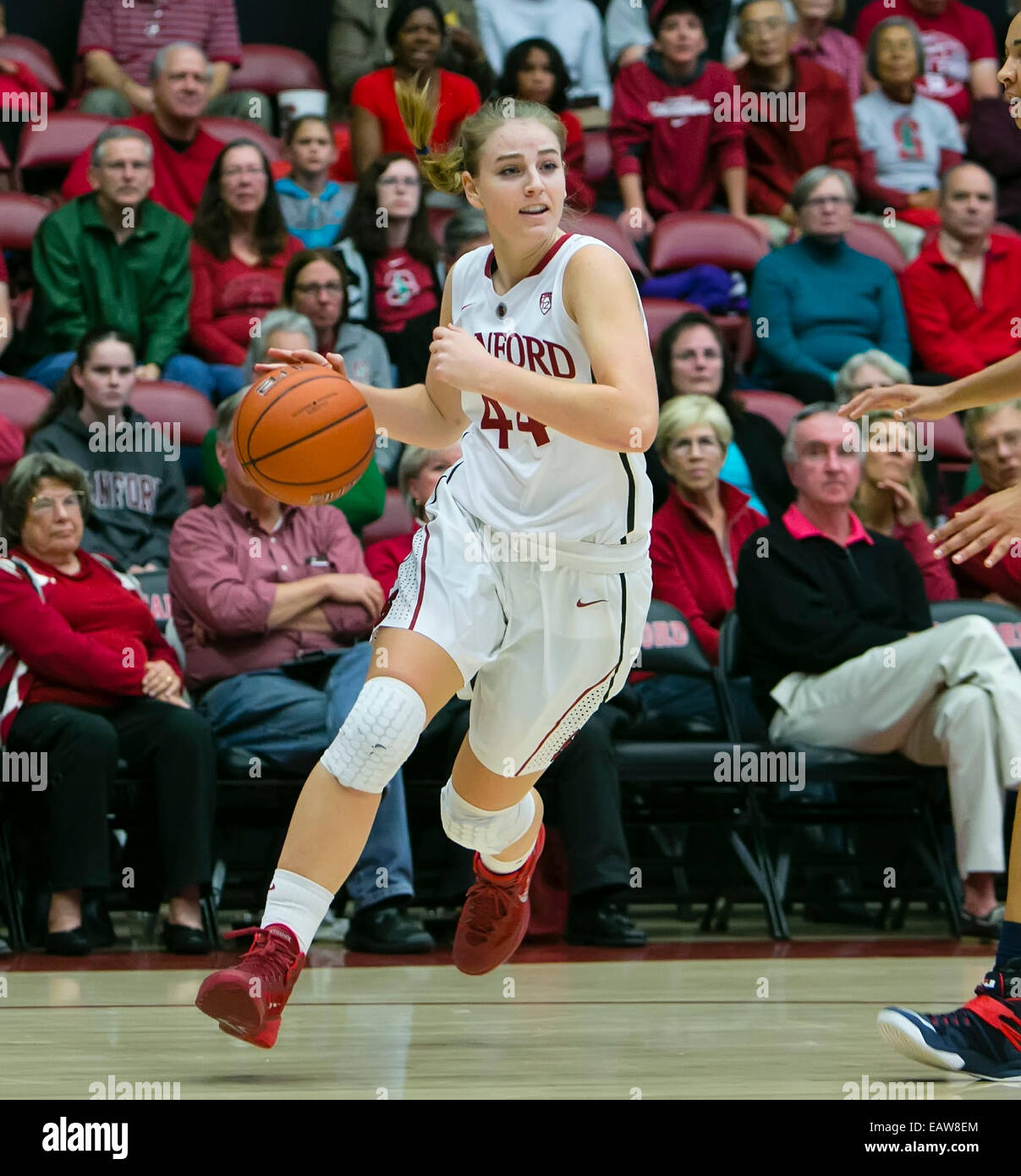 Overtime. 17th Nov, 2014. Stanford Cardinal guard Karlie Samuelson (44 ...
