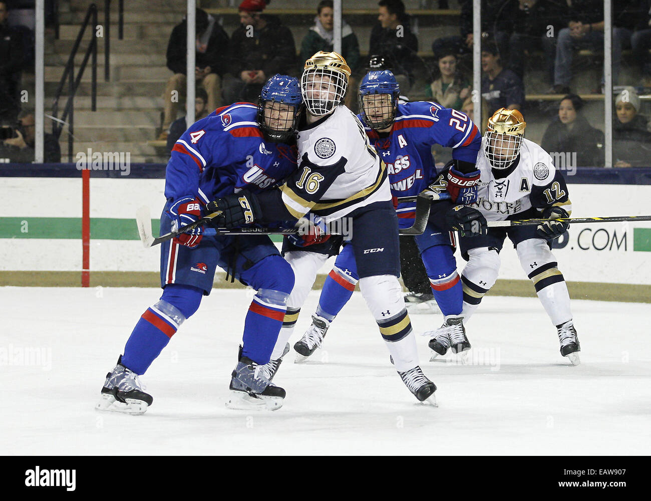 South Bend, Indiana, USA. 20th Nov, 2014. Notre Dame center Connor ...