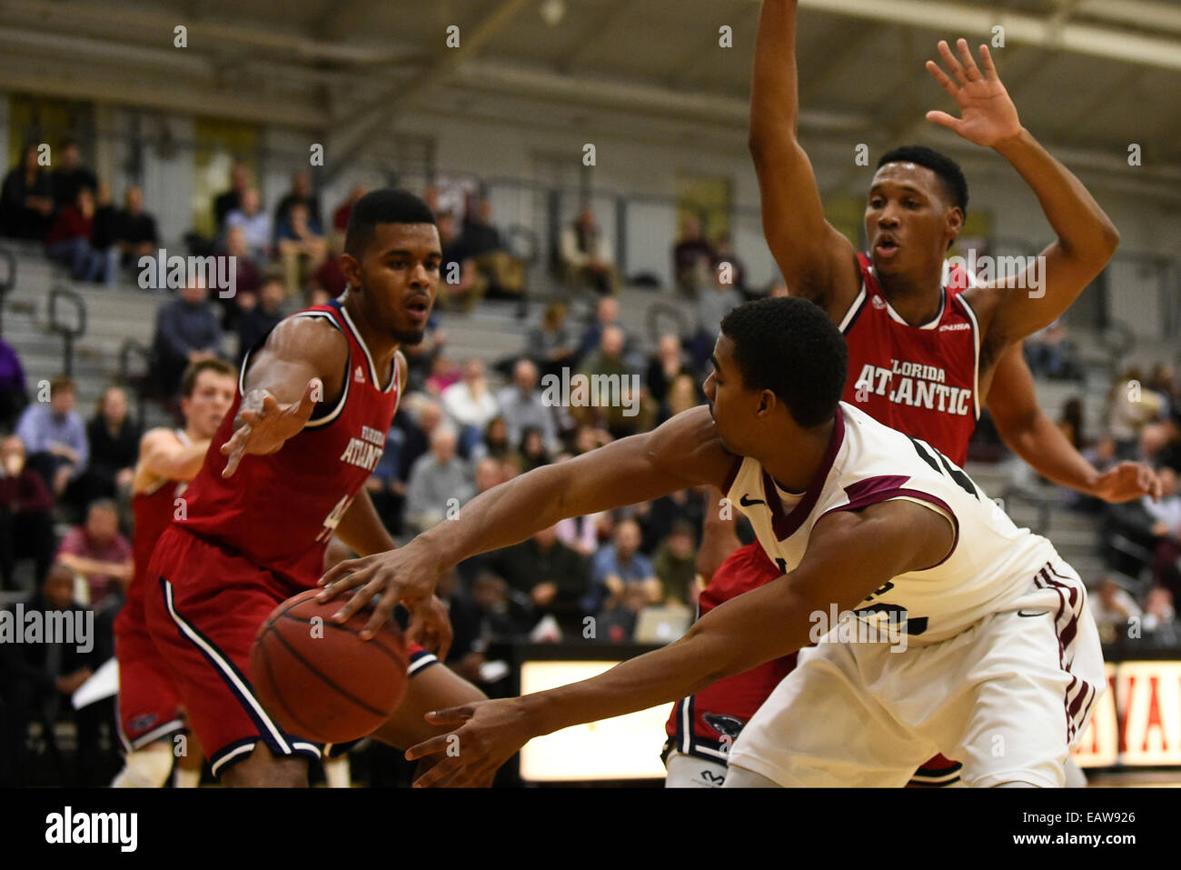 Boston, Massachusetts, USA. 20th Nov, 2014. Harvard Crimson guard ...
