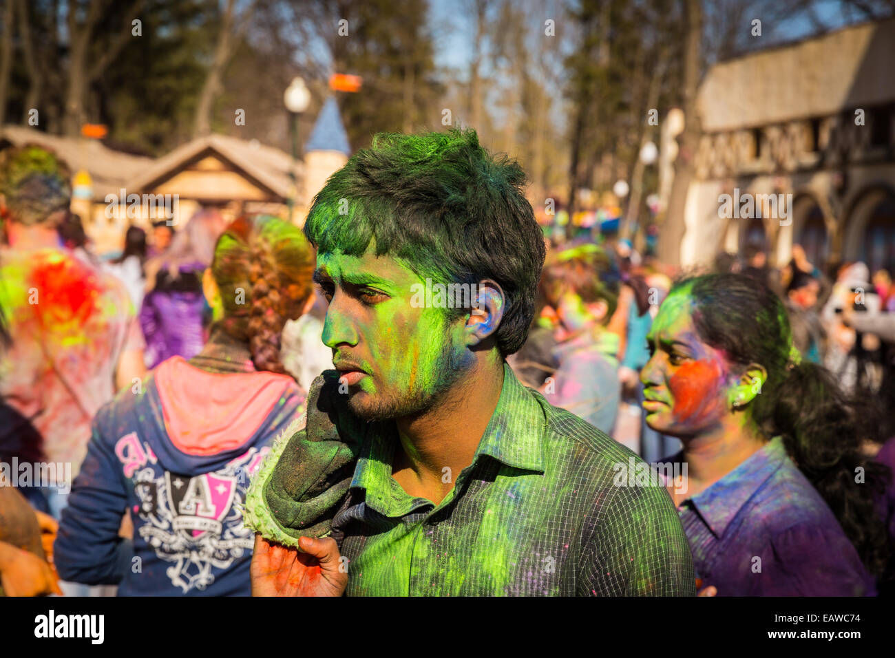 Holi, indian, holiday. color, spring, paint, hindu, festival Stock ...