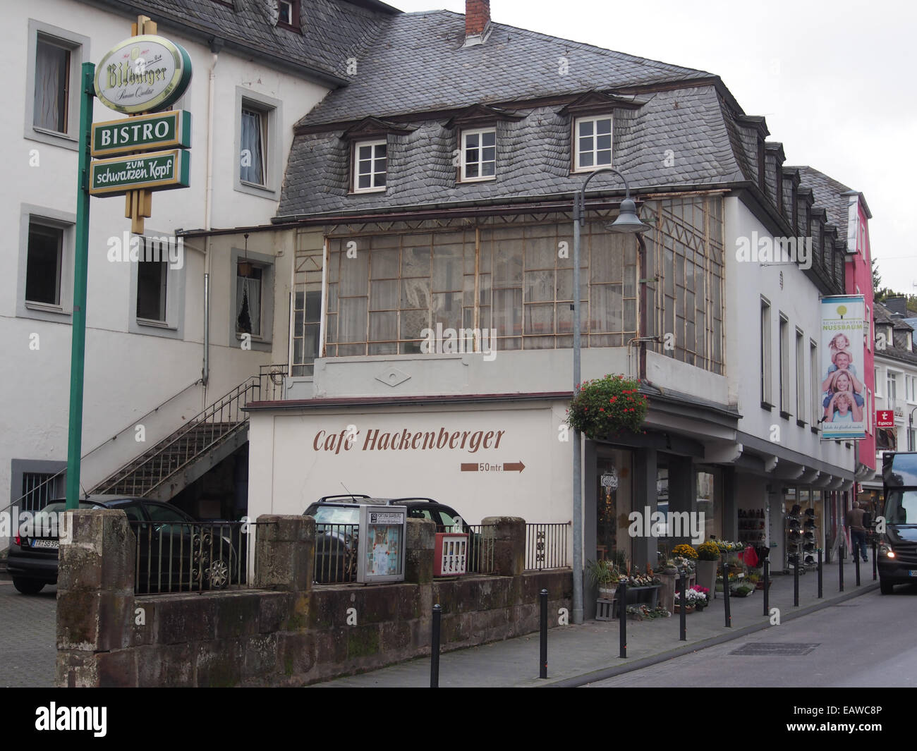 The image shows Saarburg, a town located in the Rhineland-Palatinate ...