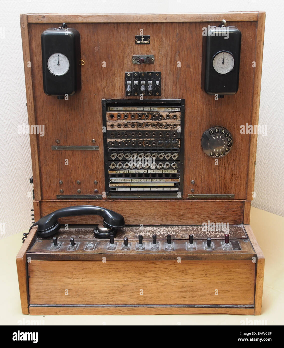 The Siemens telephone switch in photo 03 is part of a historic ...