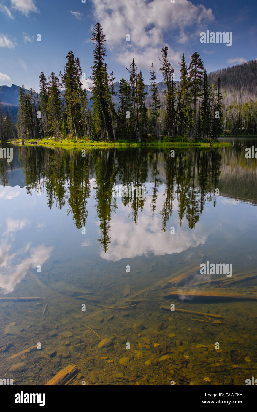 Scenic mountain views from Iconic Yellowstone National Park, Wyoming ...