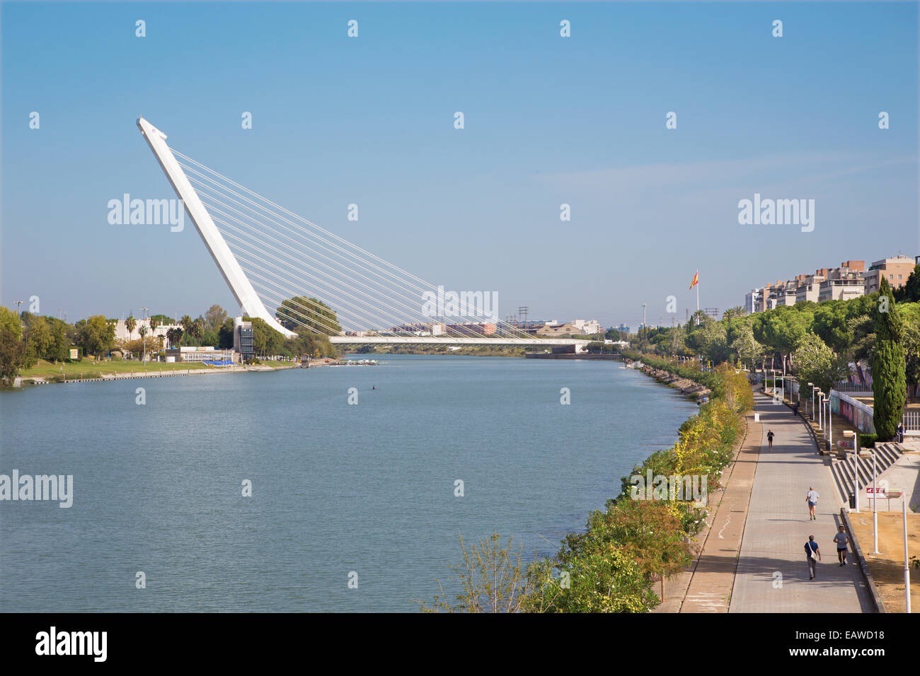 Seville - Alamillo bridge (Puente del Alamillo Stock Photo - Alamy