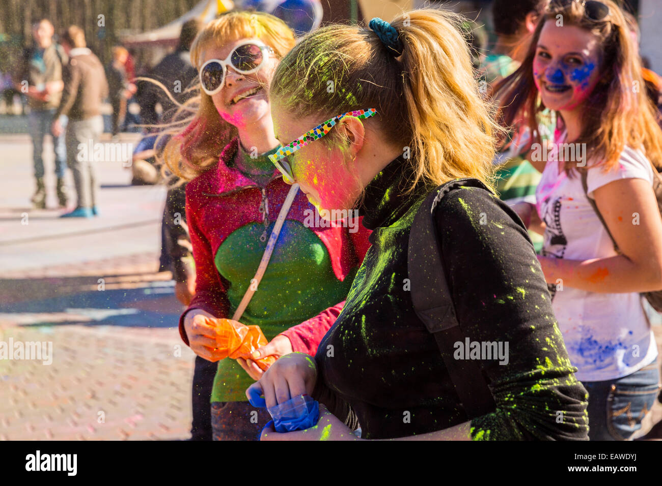 Holi, indian, holiday. color, spring, paint, hindu, festival Stock ...