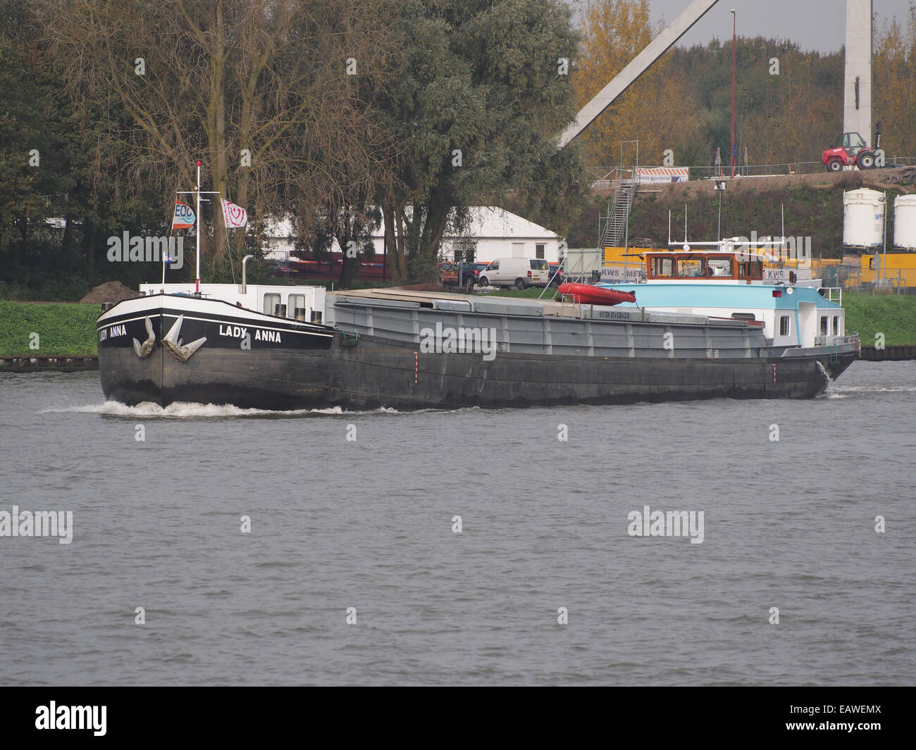 Lady Anna (ENI 02304150) at the Amsterdam-Rhine Canal, pic1 Stock Photo ...