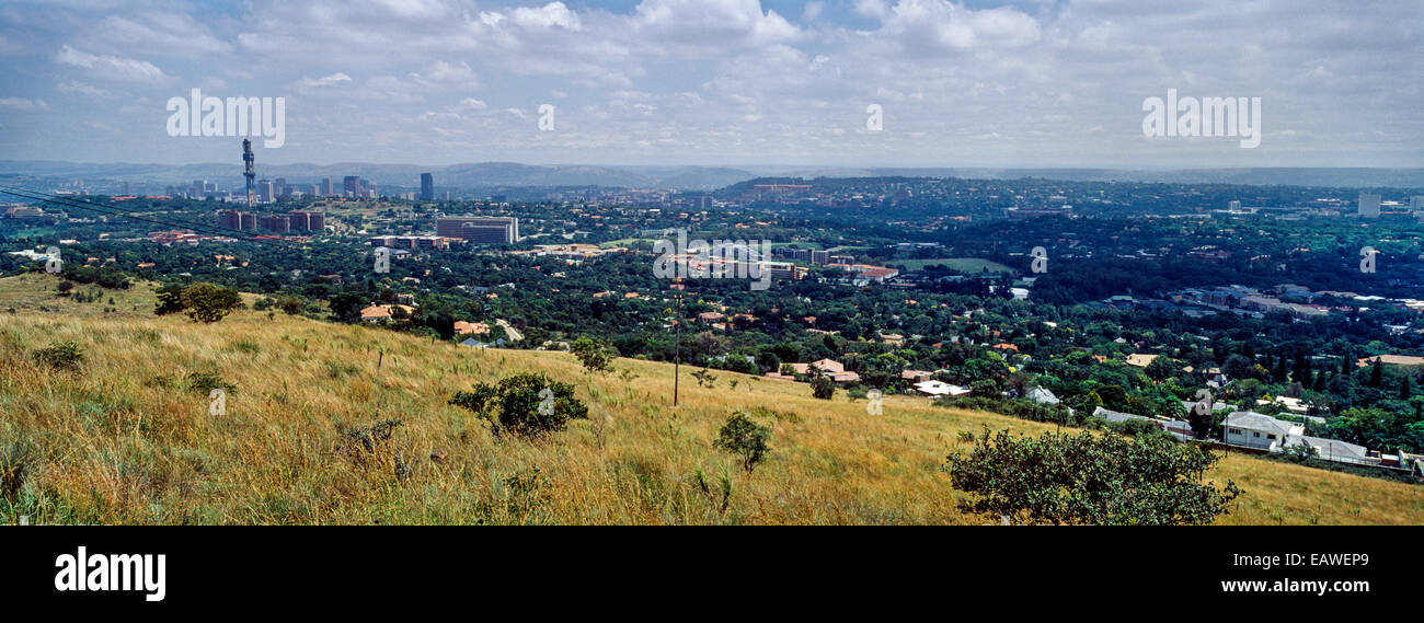 Gardens and tree-lined streets in South Africa's capital Pretoria Stock ...
