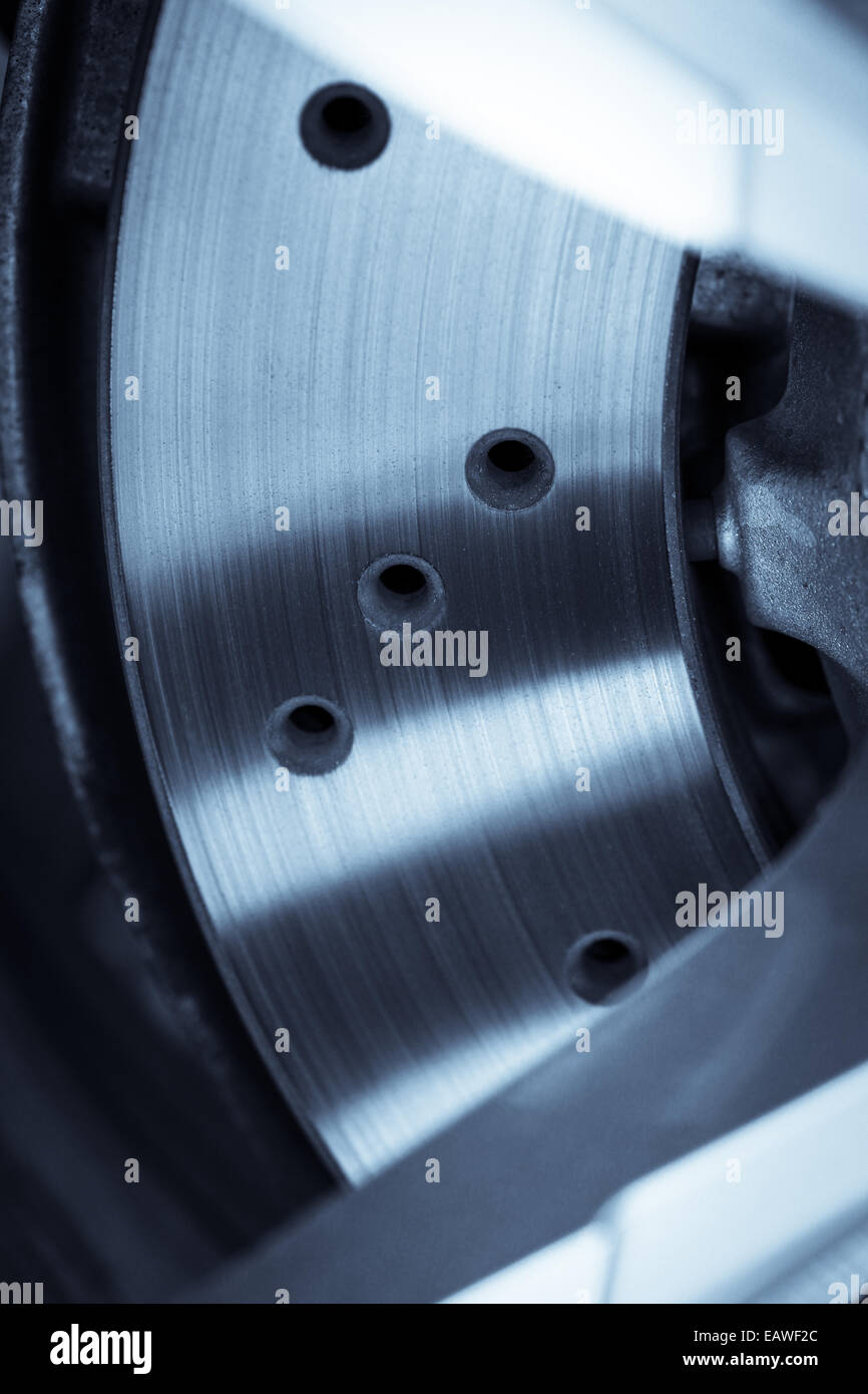 Close-up shot of a car's brake disc Stock Photo - Alamy