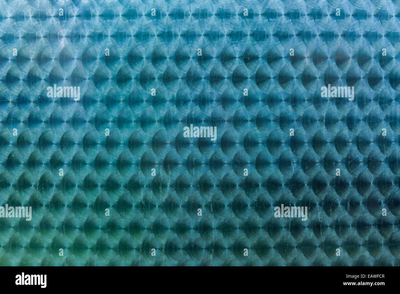Circular buffing marks on a stainless steel tank used to ferment wine ...