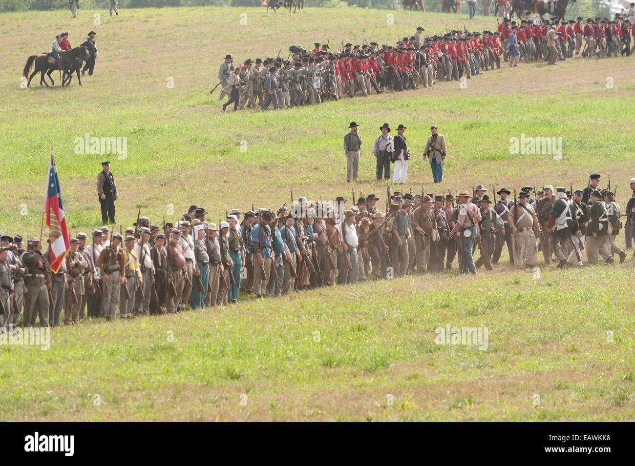 A Civil War reenactment of the First Battle of Manassas Stock Photo - Alamy