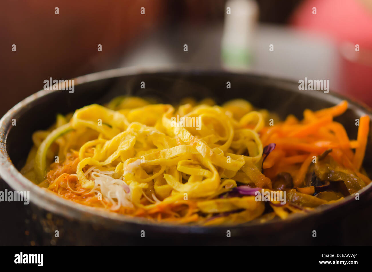 Spicy Korean-style stew pan Stock Photo - Alamy
