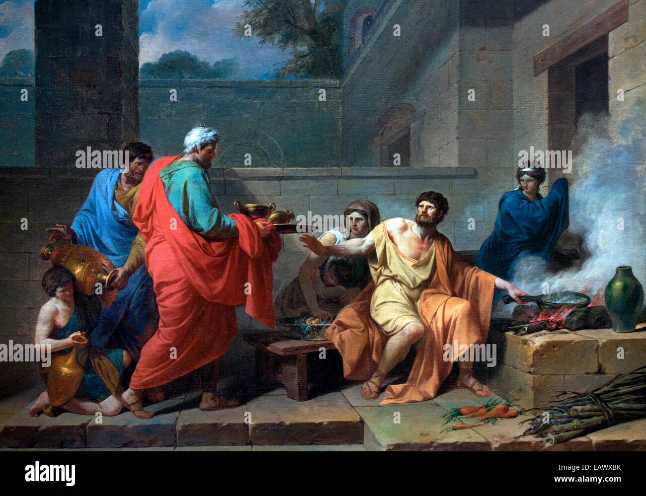 Marcus Curius Dentatus refusing the gifts of Samnitetes 1787 Jean ...