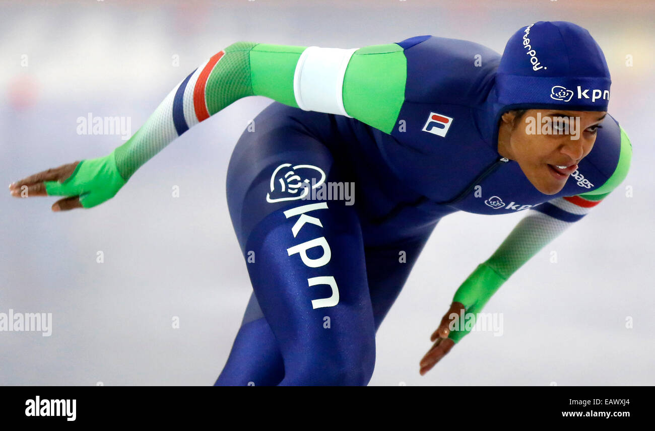 Seoul, South Korea. 21st Nov, 2014. Anice Das (NED) Speed Skating ...
