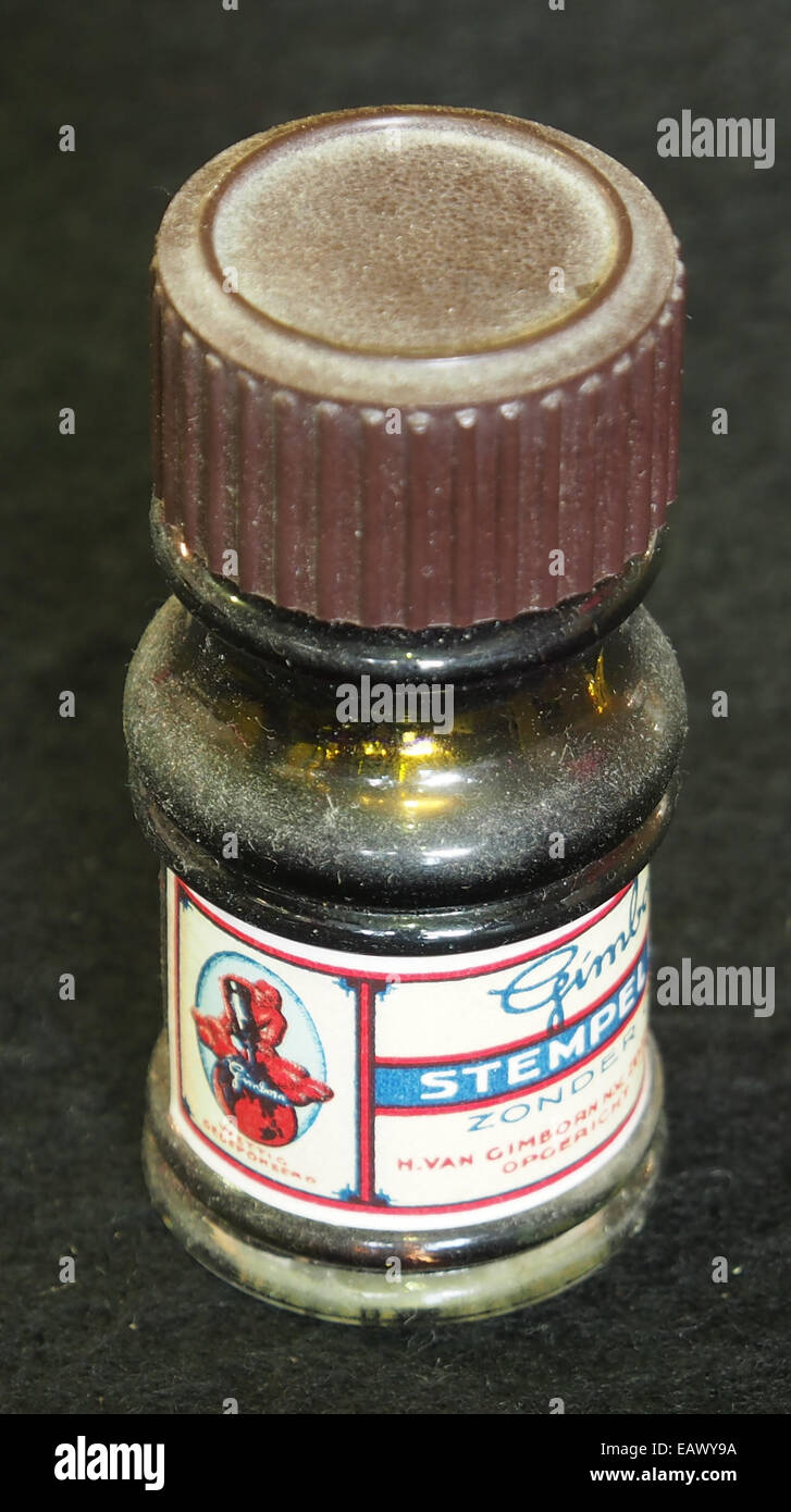 A photo of Gimborn stamp ink, a product used for creating stamps. This ...
