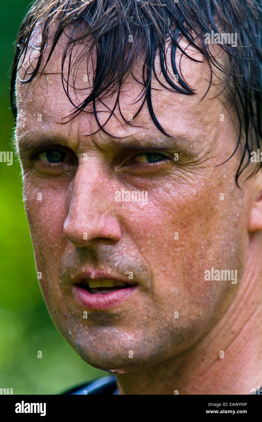 Sweat dripping face hi-res stock photography and images - Alamy