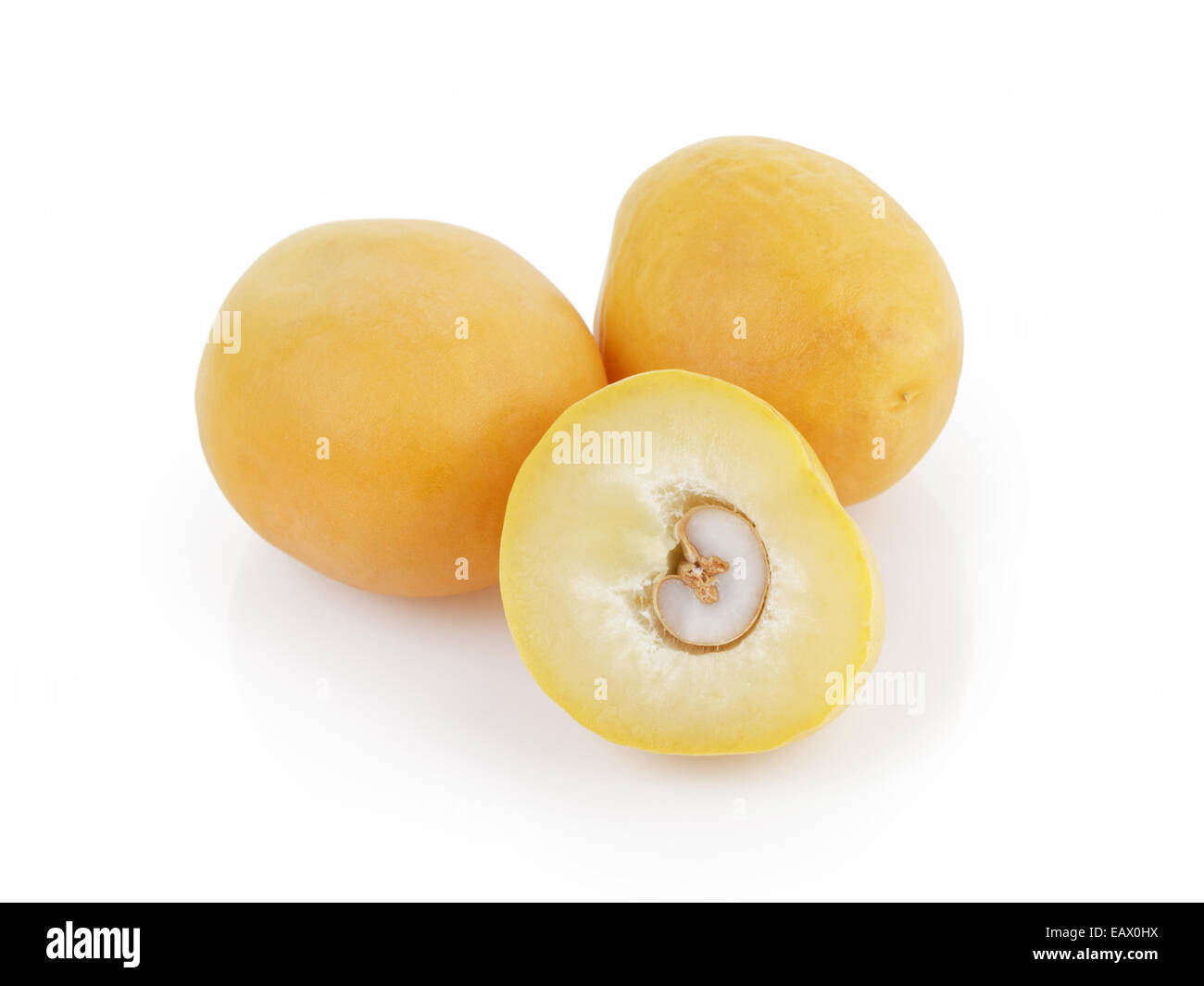 fresh raw dates, isolated on white background Stock Photo - Alamy