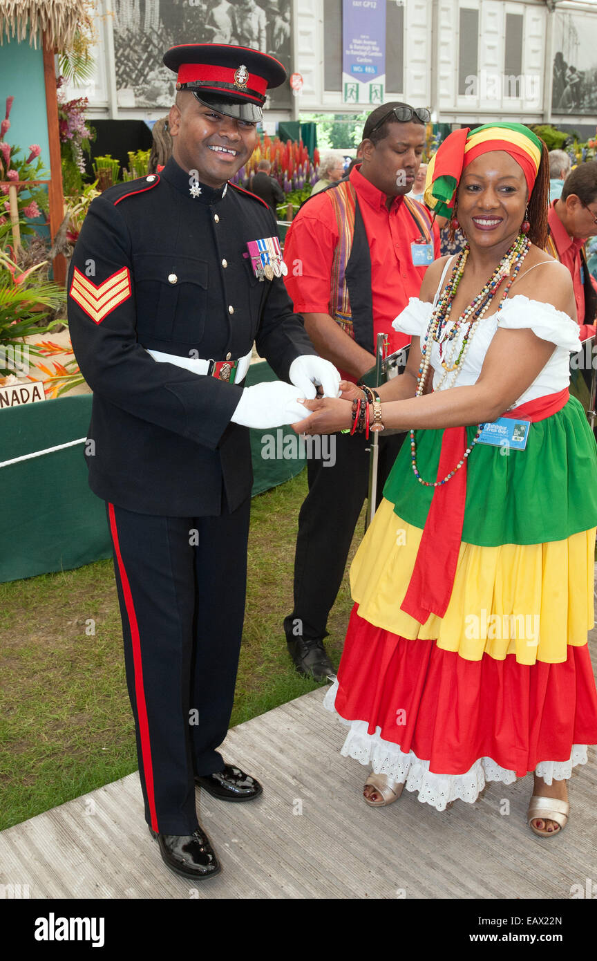 Chelsea Flower Show VIP and Press Preview. Featuring: Johnson Beharry ...