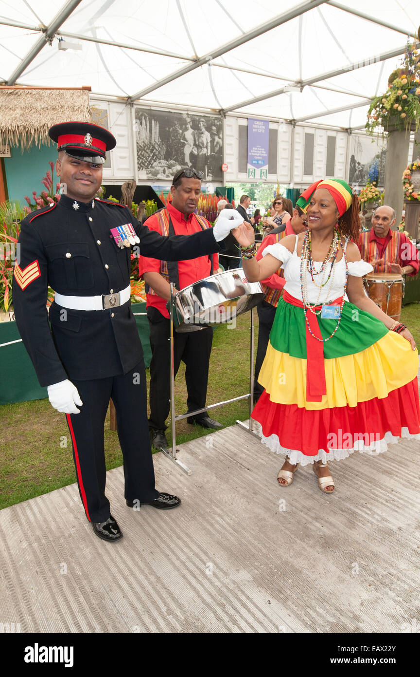 Chelsea Flower Show VIP and Press Preview. Featuring: Johnson Beharry ...