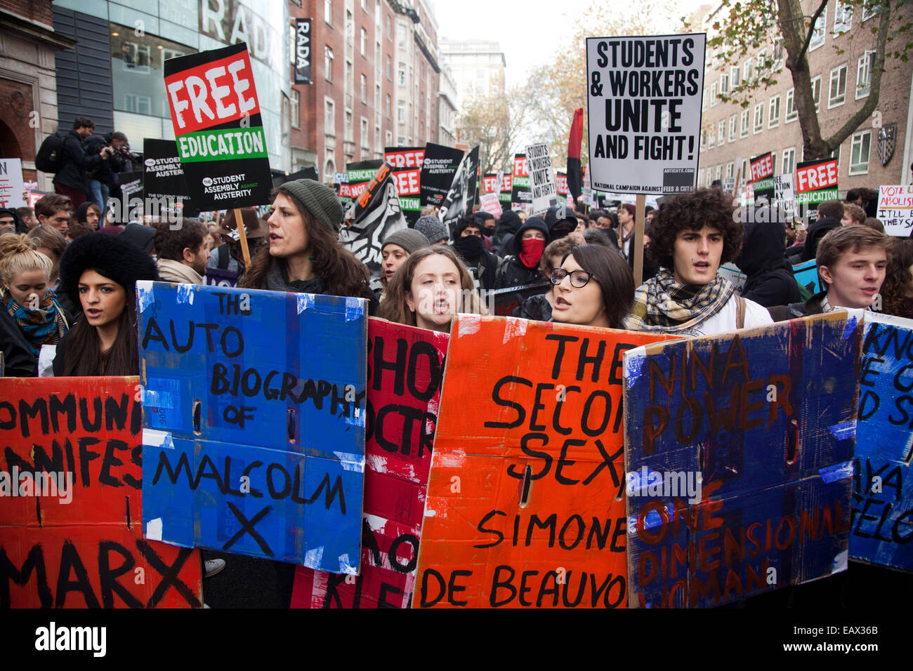 Protest made by students hi-res stock photography and images - Alamy