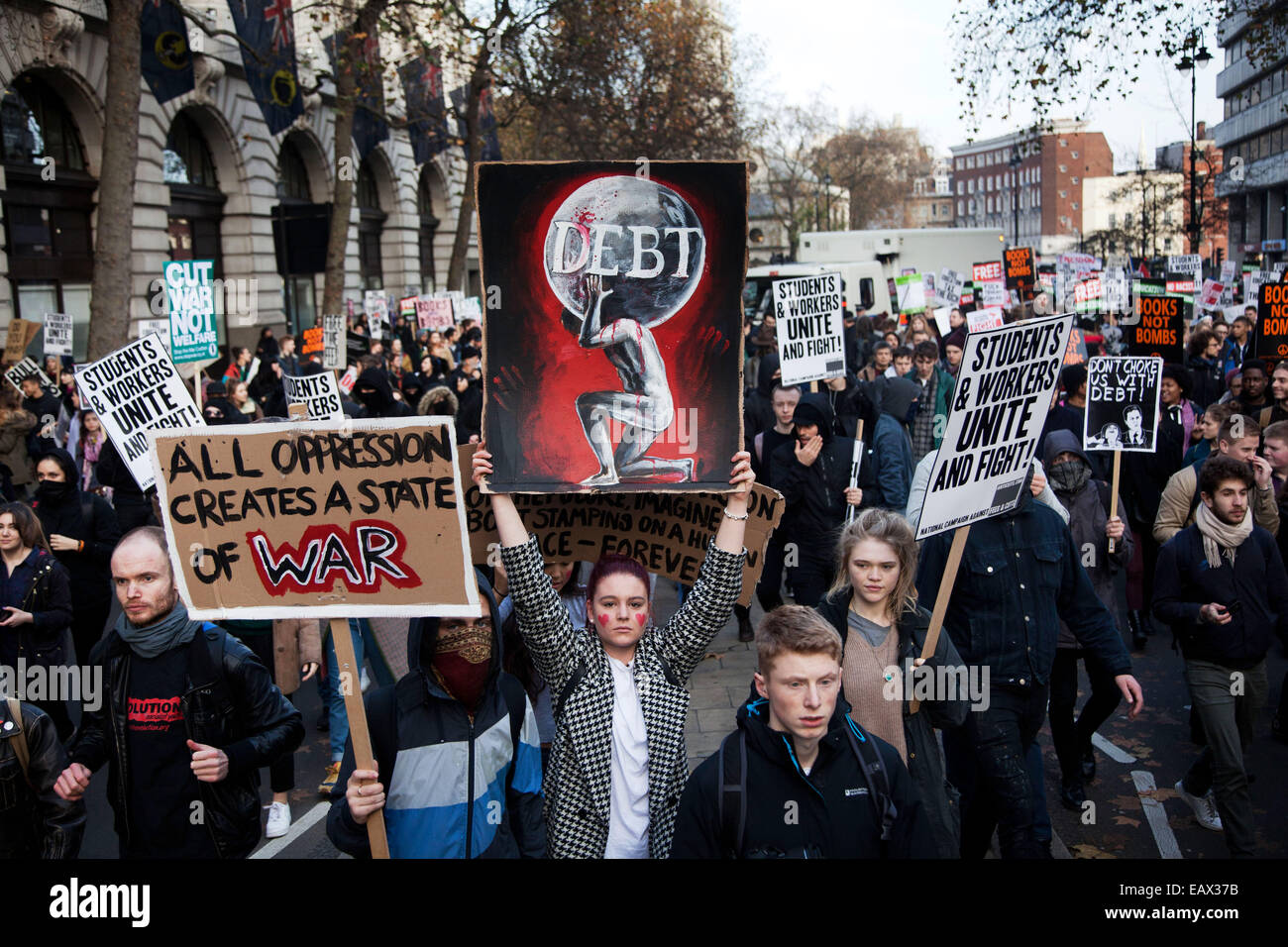 Thousands of students turned out to a march against fees and cuts in ...