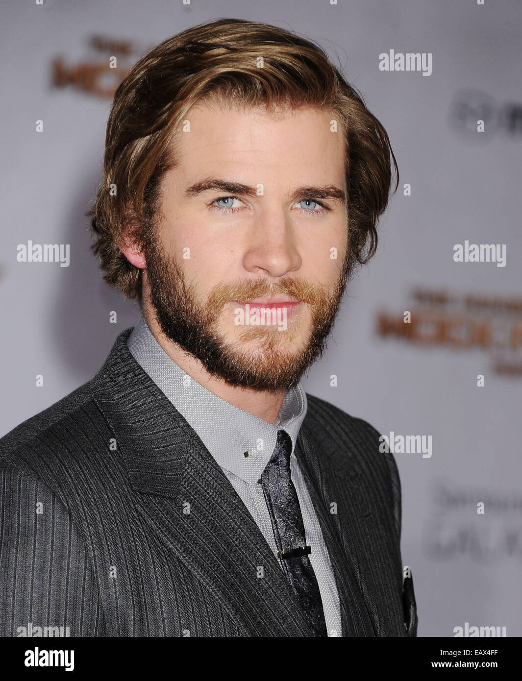 LIAM HEMSWORTH US film actor in November 2014. Photo Jeffrey Mayer ...