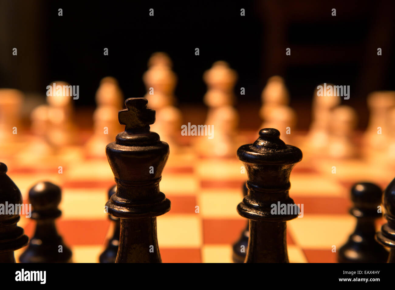 chess pieces (king) on chess board Stock Photo - Alamy