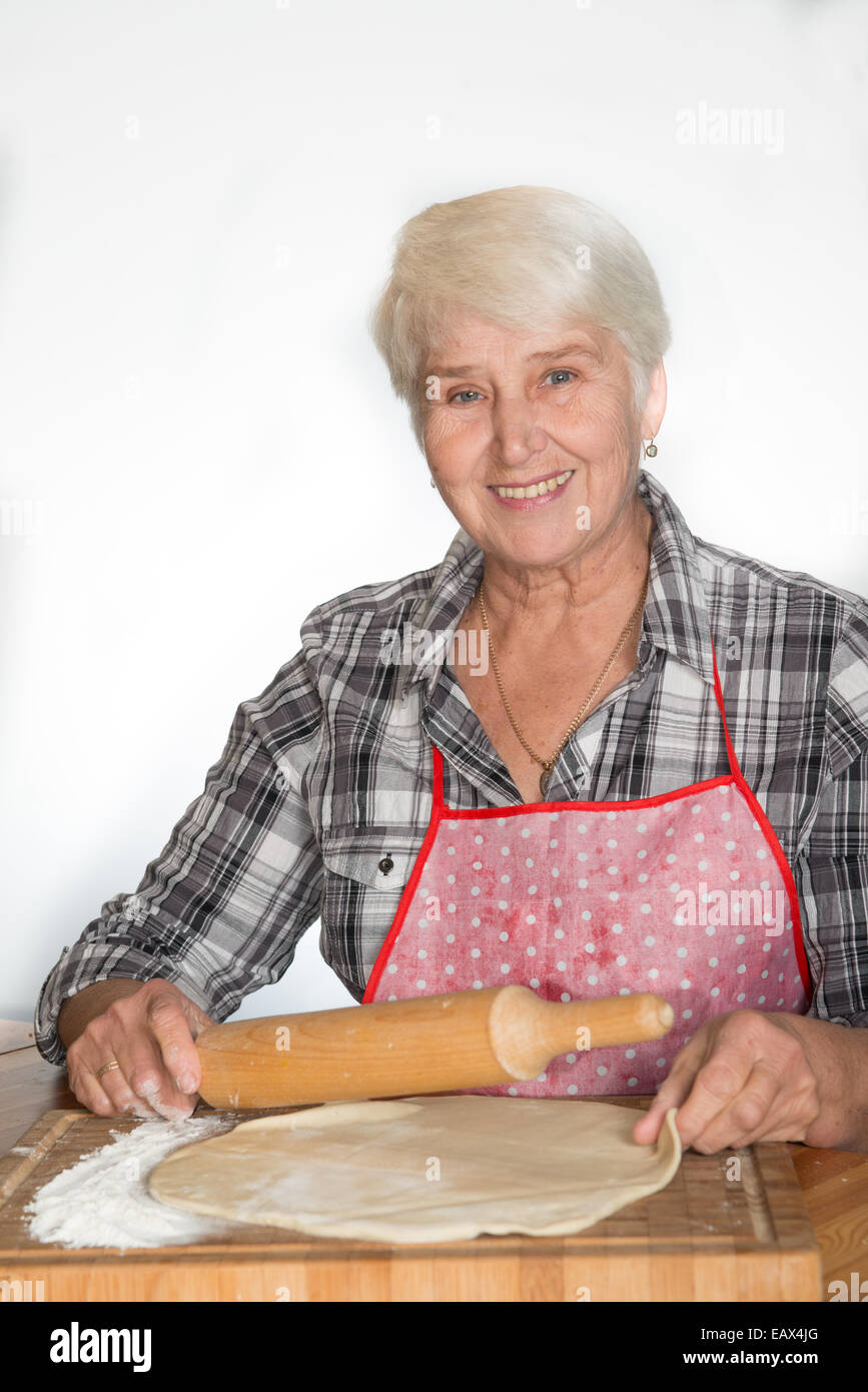 Old Woman Baking Cookies High Resolution Stock Photography and Images ...