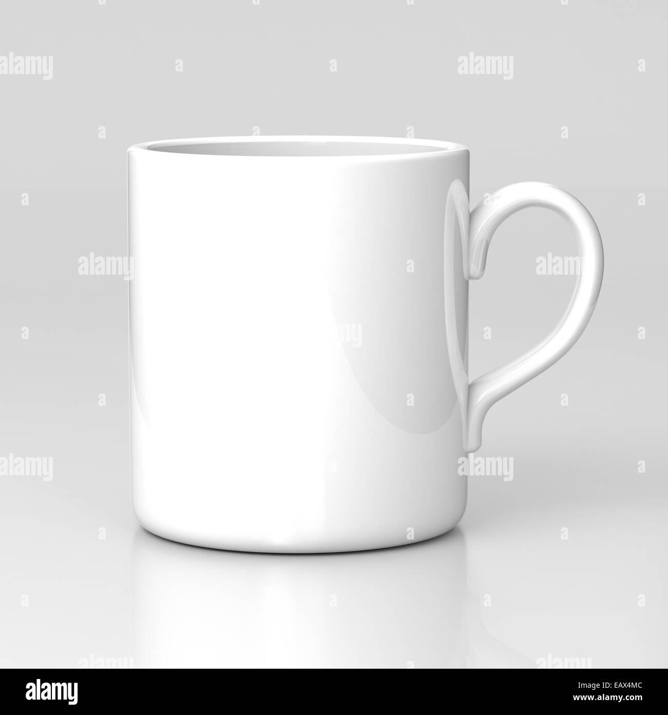 White coffee mug Stock Photo - Alamy