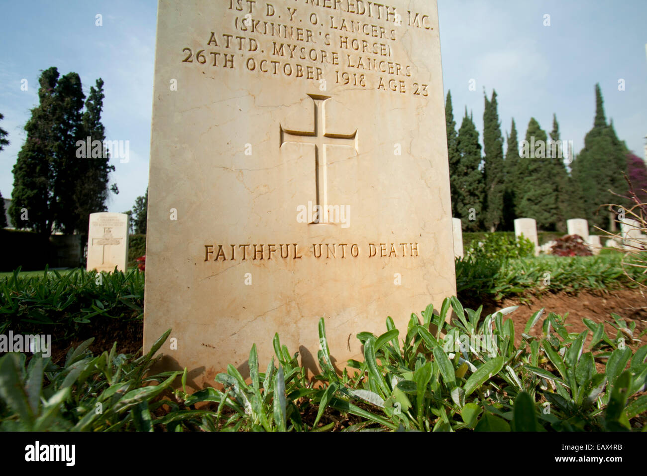 Beirut Lebanon. 21st November 2014. Gardeners clean and tidy the plot ...