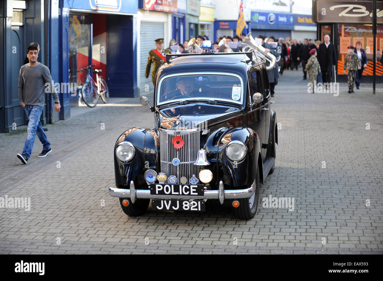 1952 Ford Prefect police car driven and owned by Brian Bedford Stock ...
