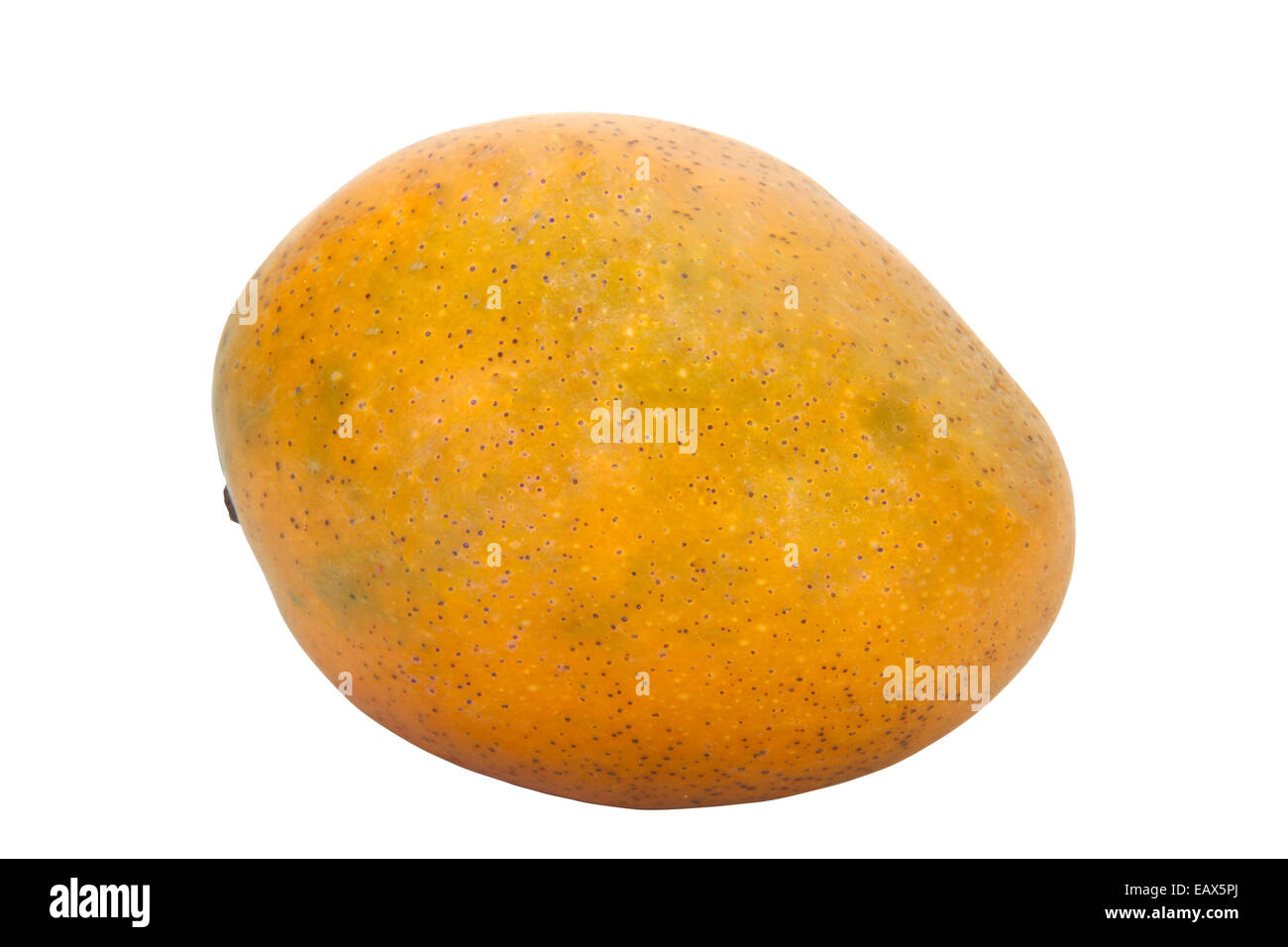 juicy ripe yellow mango with speckled skin Stock Photo - Alamy
