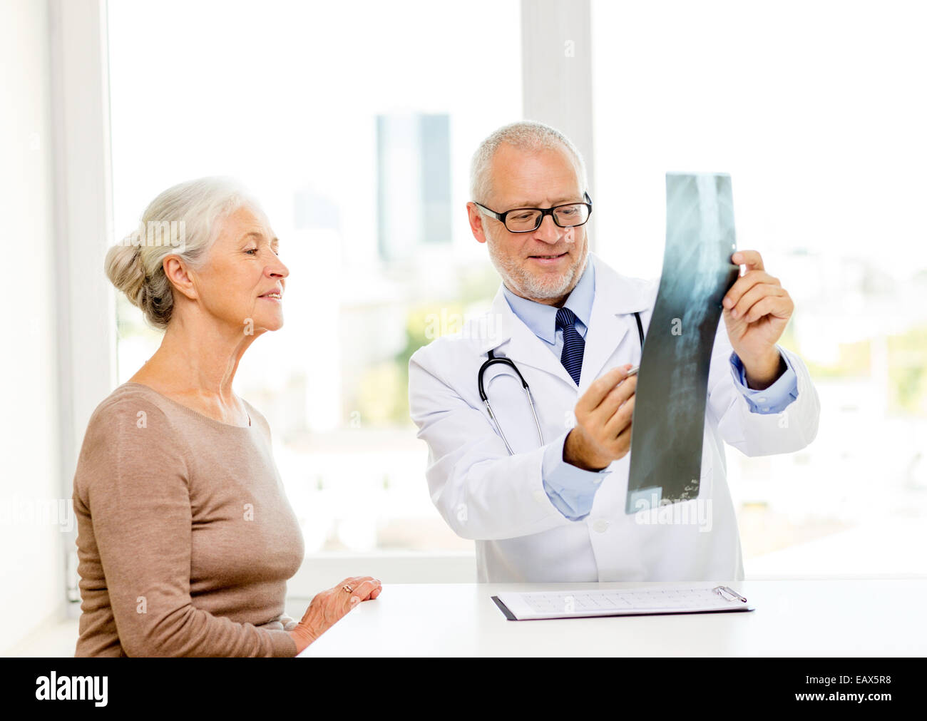 Old woman doctor x ray Cut Out Stock Images & Pictures - Alamy