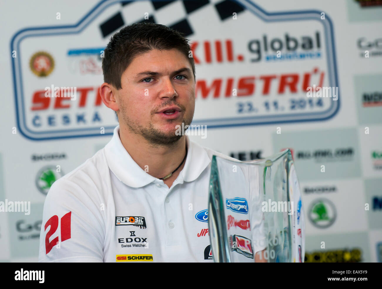 Rally car during press hi-res stock photography and images - Alamy