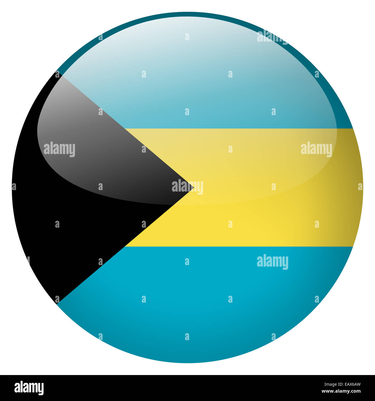 Bahamas round flag Cut Out Stock Images & Pictures - Alamy