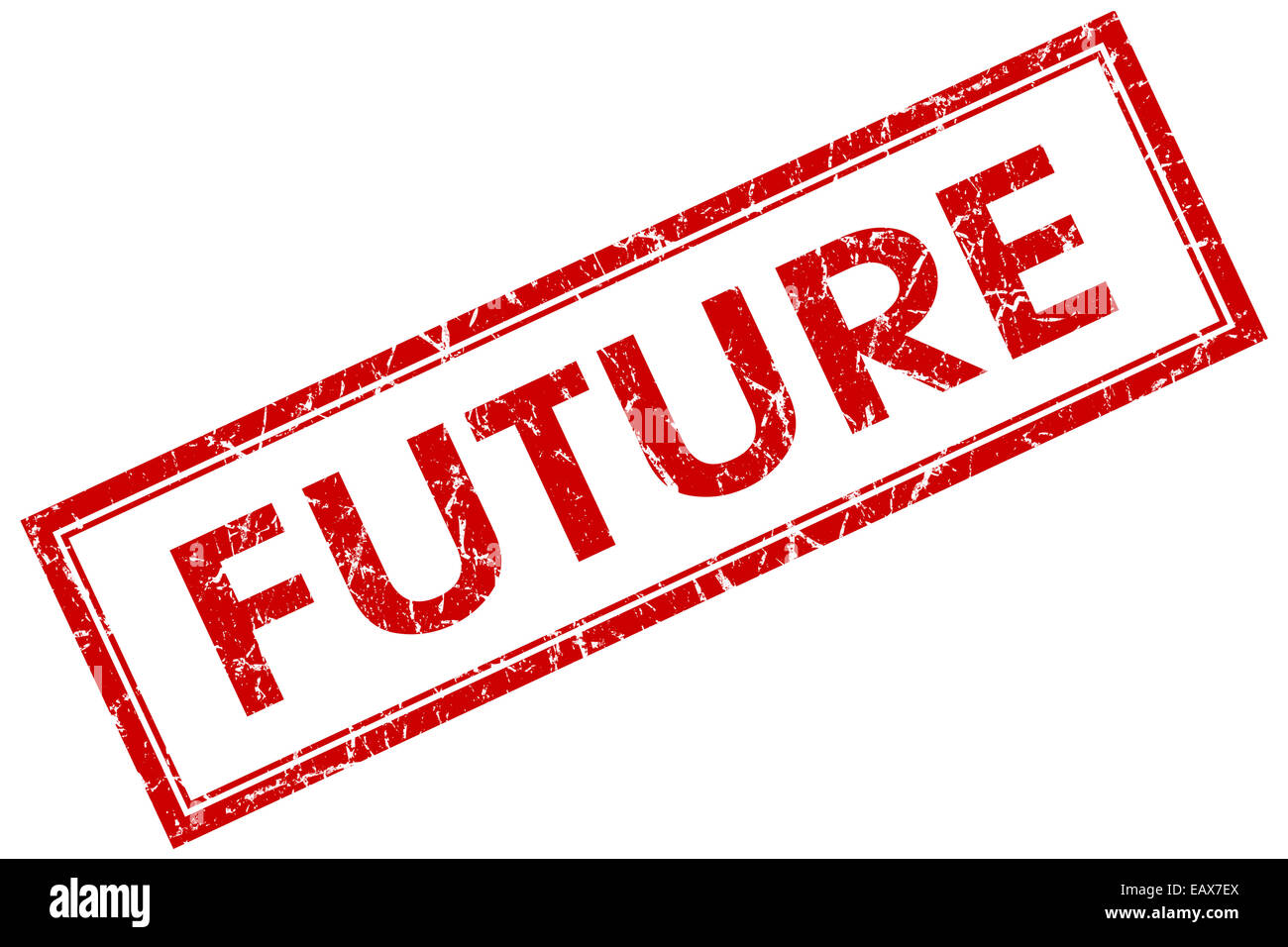 Future red square grungy stamp isolated on white background Stock Photo ...