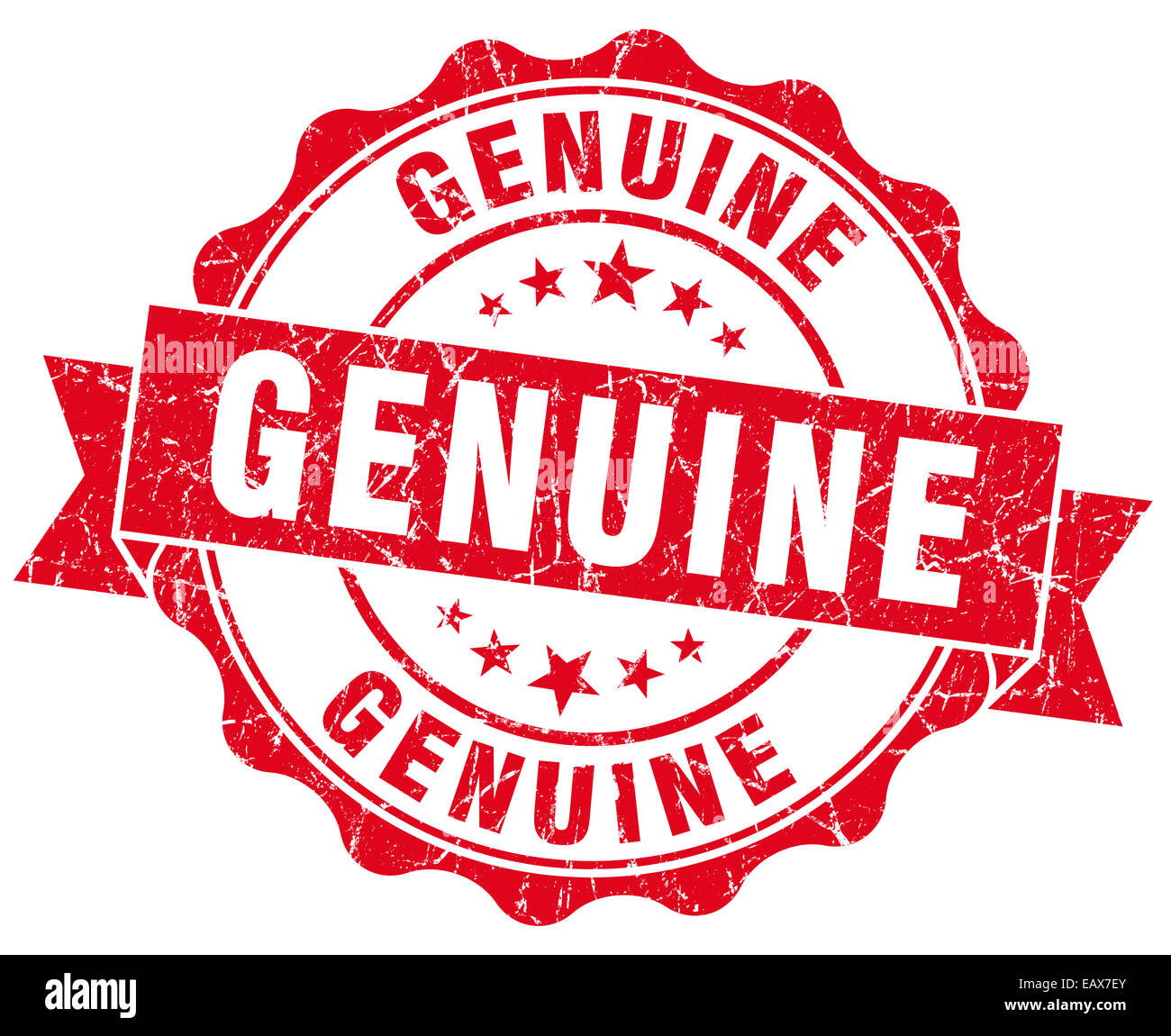 Genuine red grunge stamp Stock Photo - Alamy