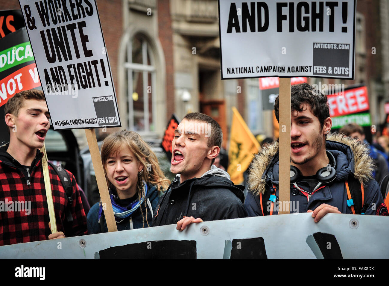 A student demonstration against education fees Stock Photo - Alamy