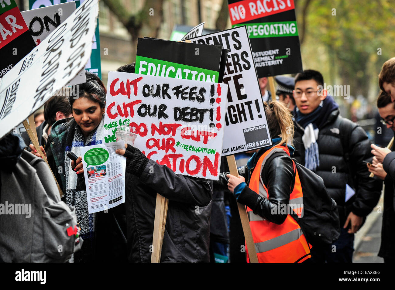 A student demonstration against education fees Stock Photo - Alamy