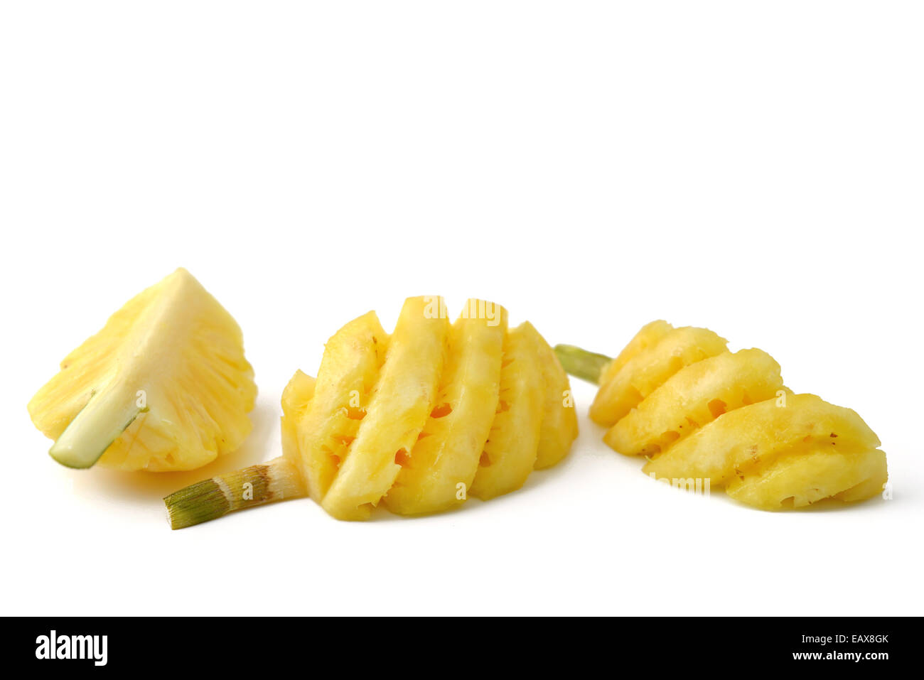 pineapple Chunks isolated on white Stock Photo - Alamy pineapple Chunks isolated on white Stock Photo - Alamy