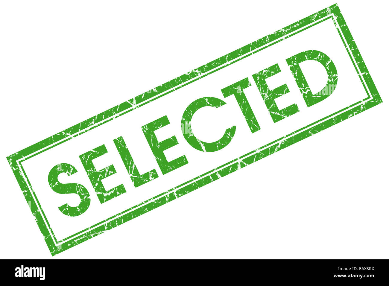 selected green square stamp Stock Photo - Alamy