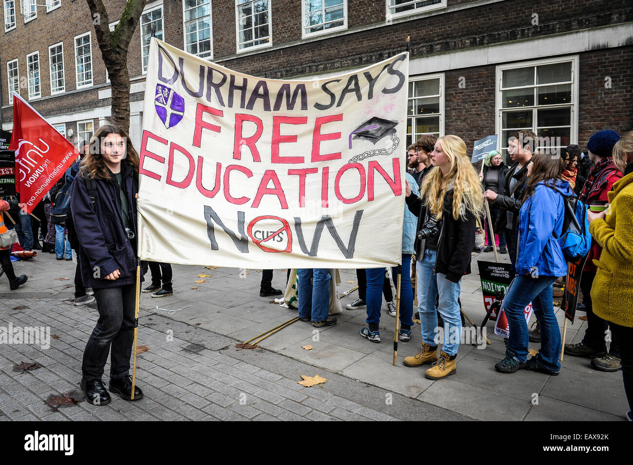 A student demonstration against education fees Stock Photo - Alamy