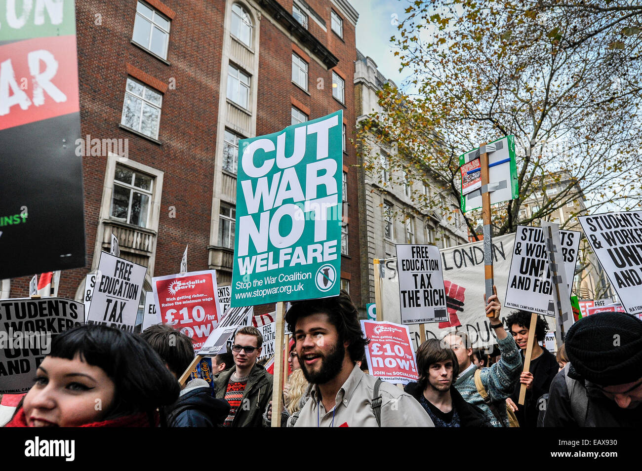 A student demonstration against education fees Stock Photo - Alamy