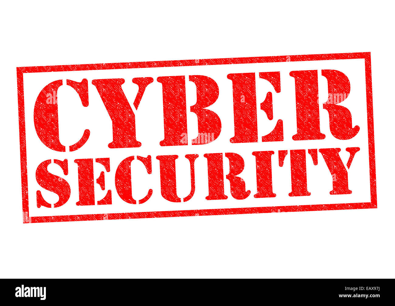 CYBER SECURITY red Rubber Stamp over a white background Stock Photo - Alamy