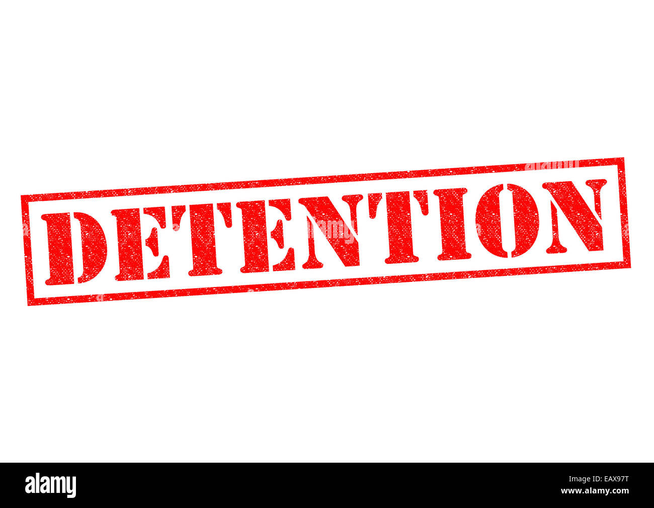 DETENTION red Rubber Stamp over a white background Stock Photo - Alamy