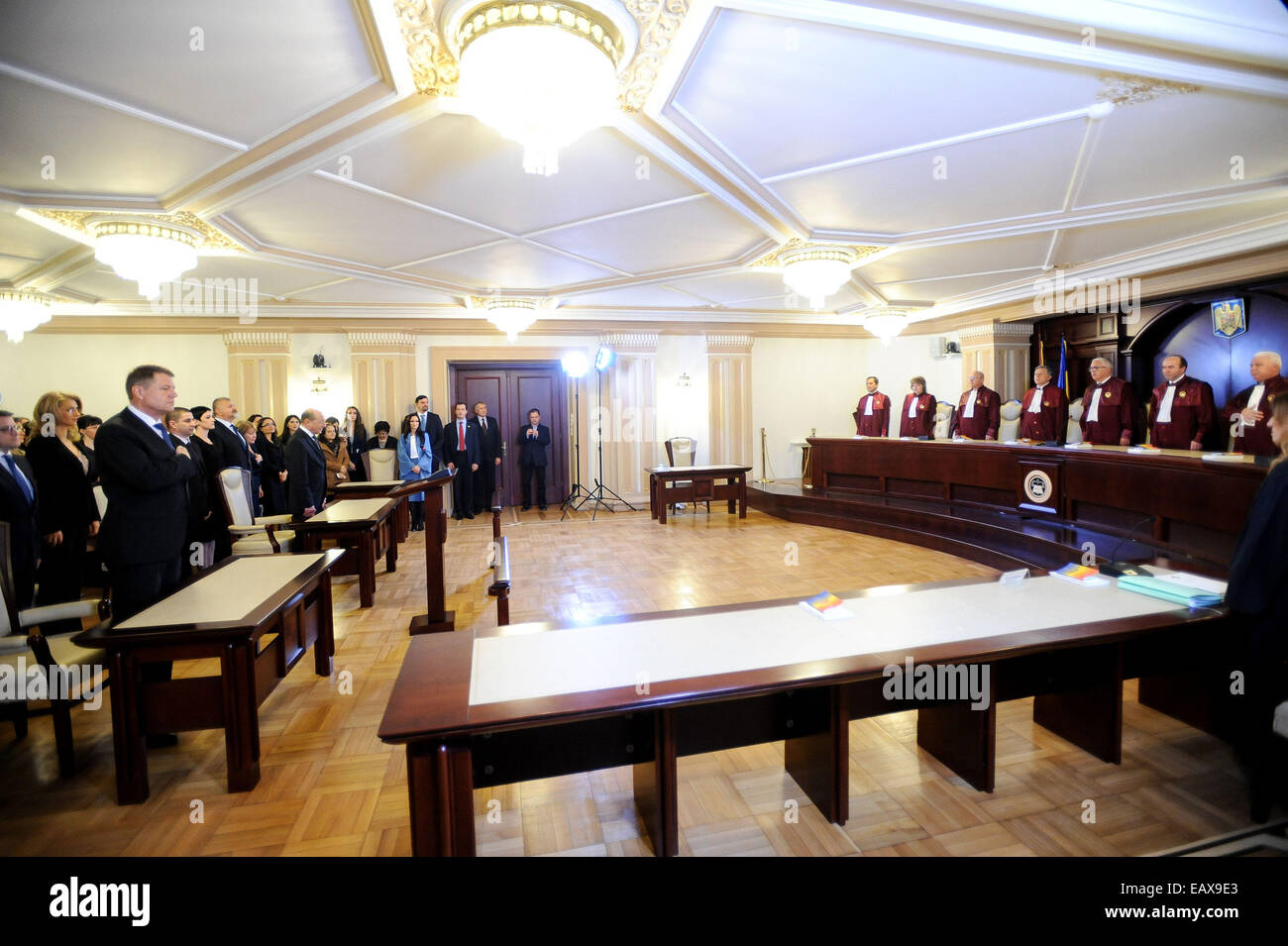 Bucharest, Romania. 21st Nov, 2014. Romania's president elect Klaus ...