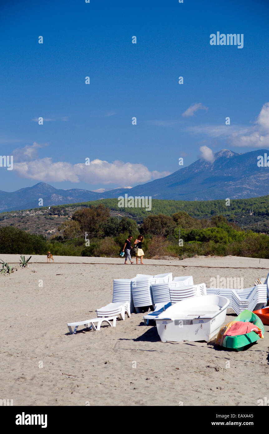 Patara Beach near Kalkan, Lycian Coast, near Kas, Turkey, Asia Stock ...