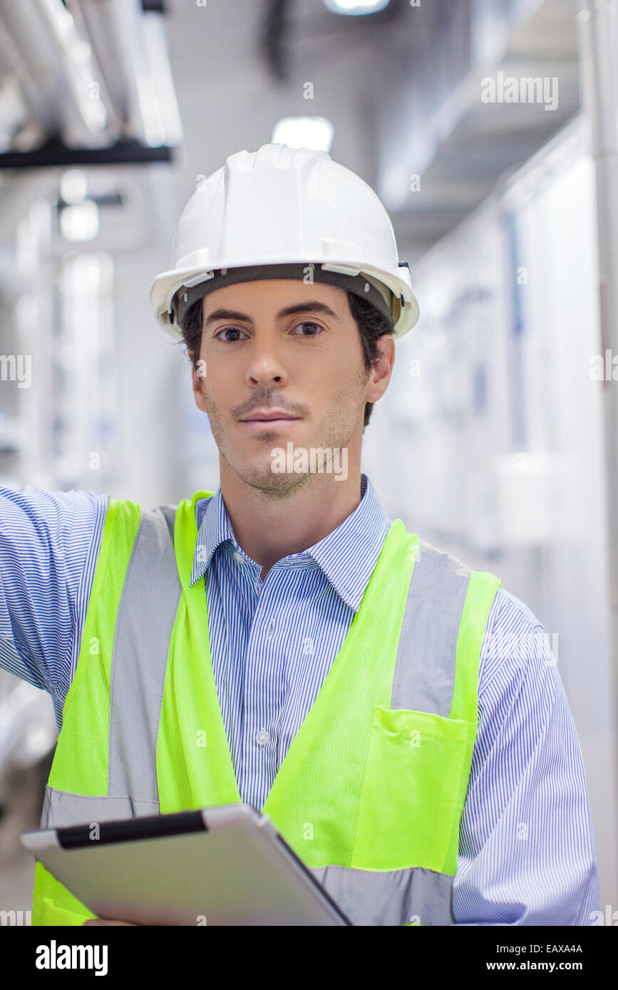 Industrial plant engineer, portrait Stock Photo - Alamy