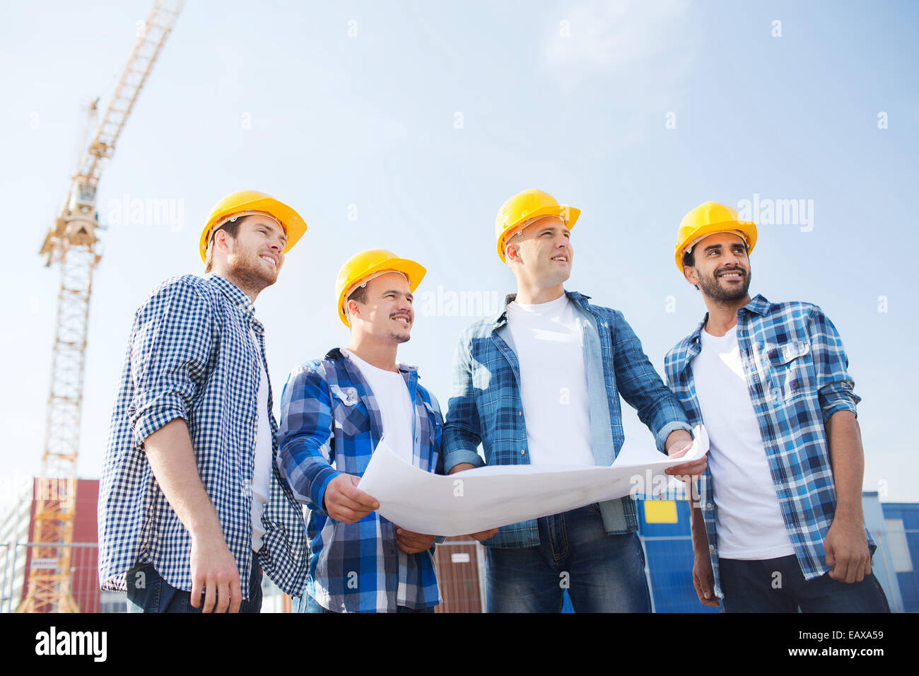 Building site plan group people hi-res stock photography and images - Alamy