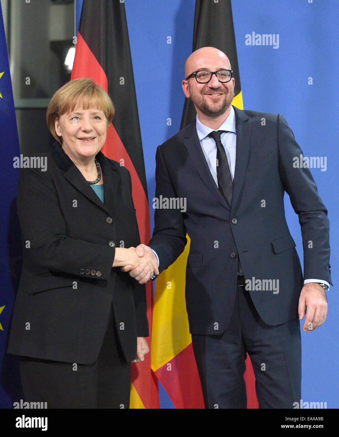 Berlin, Germany. 21st Nov, 2014. German Chancellor Angela Merkel (CDU ...