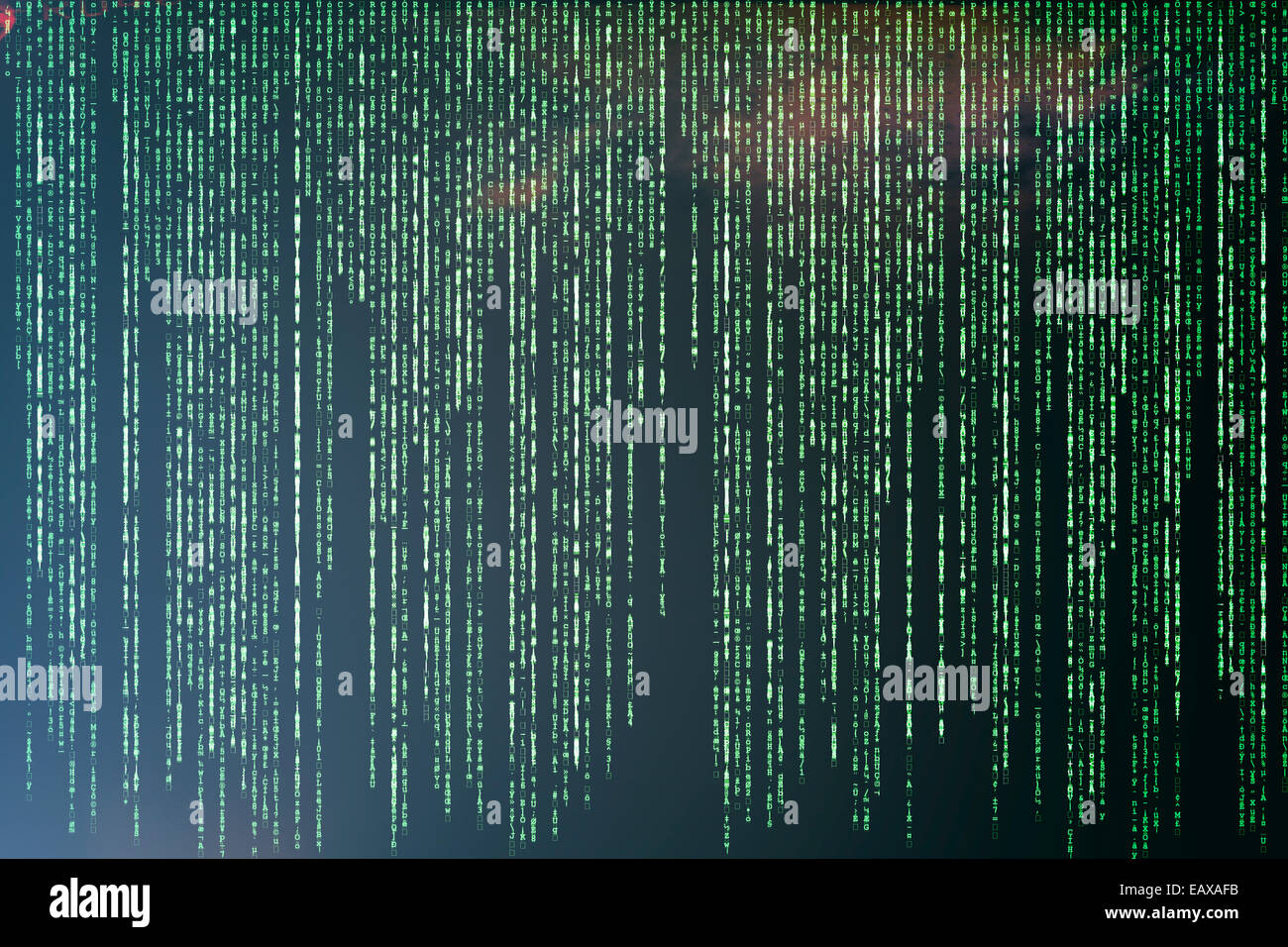 Abstract green matrix theme as background Stock Photo - Alamy